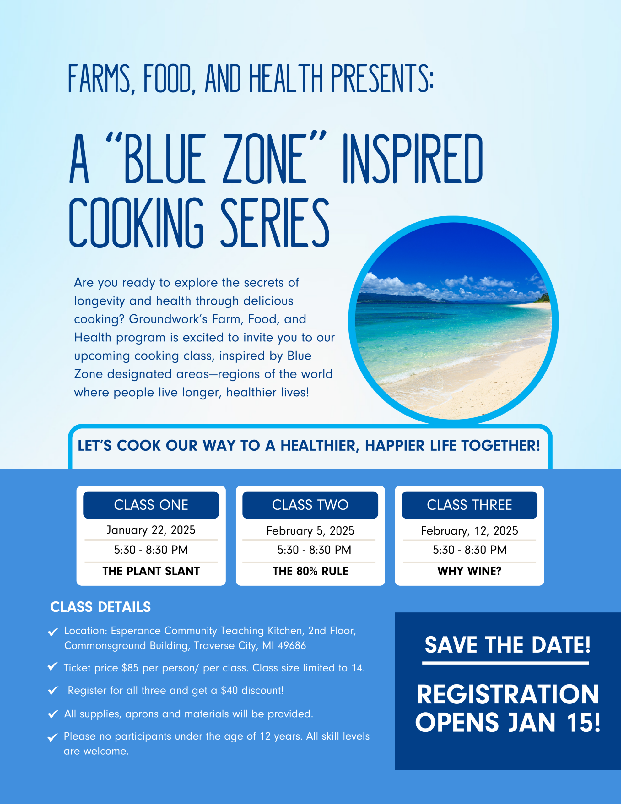 Blue Zone–inspired cooking classes! - Groundwork Center