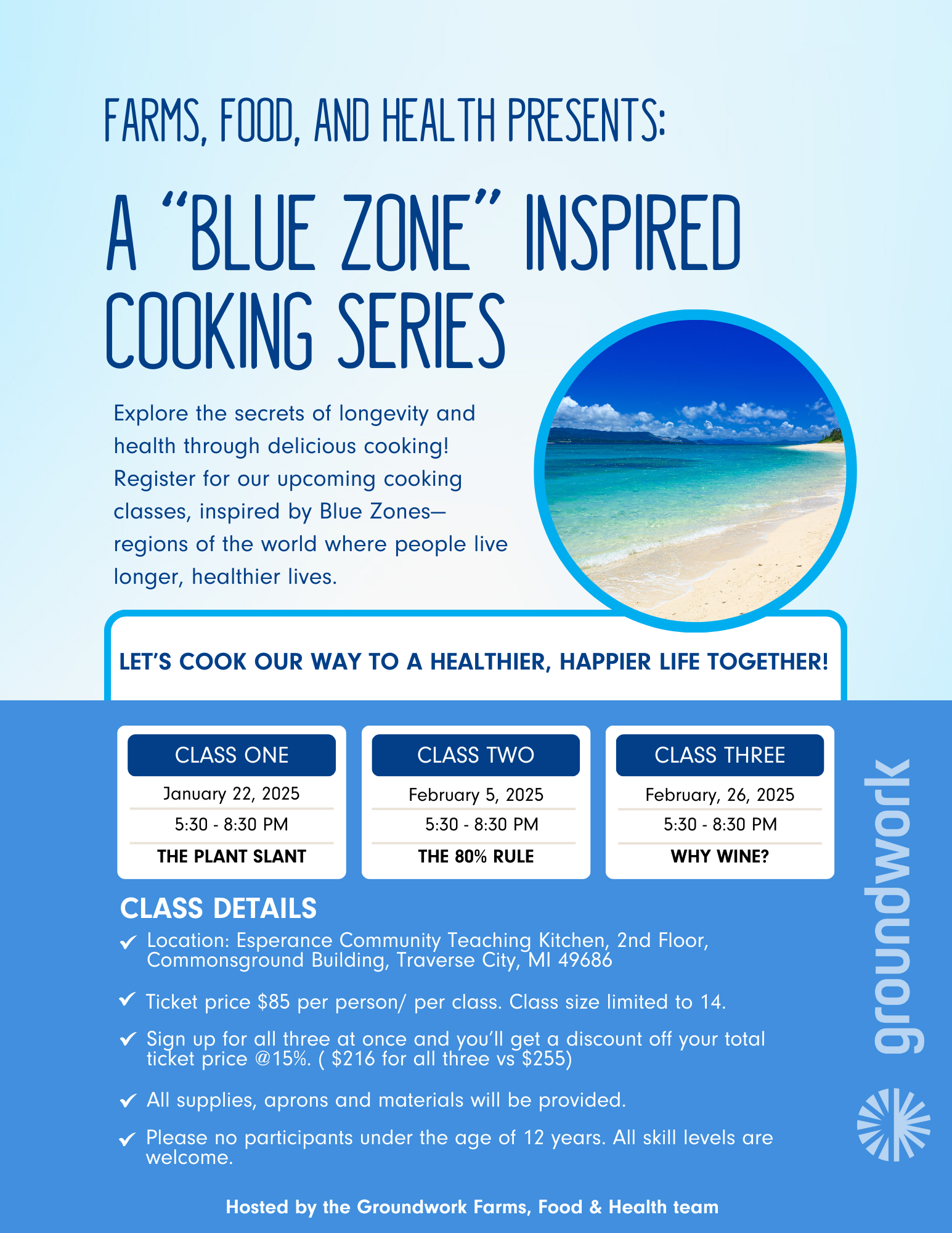 A Blue Zones–inspired cooking series - Groundwork Center
